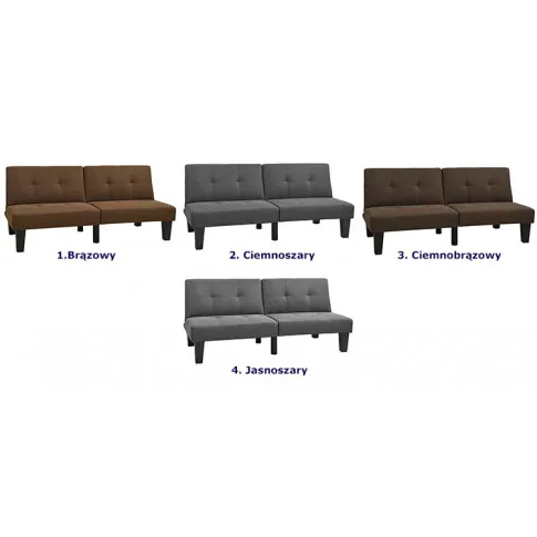 Tapicerowana rozkładana ciemnoszara sofa Mirza 3X | Edinos.pl