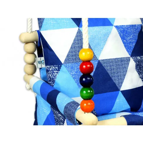 Niebieska huśtawka kubełkowa dziecięca Tamarax | Edinos.pl