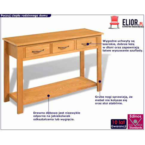 Stolik typu konsola do przedpokoju Aralia - sklep Edinos.pl