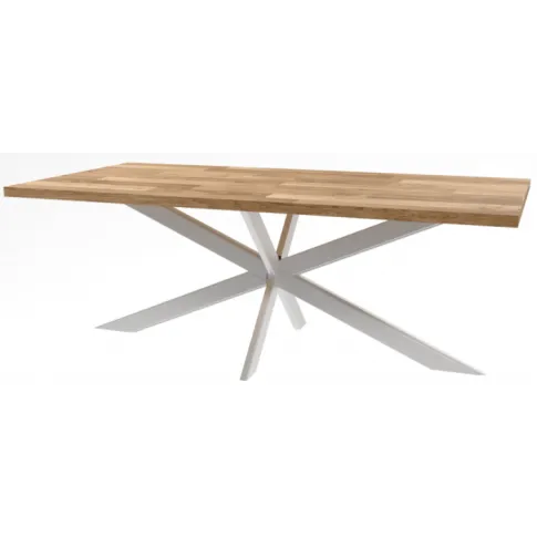 Biały duży stół industrialny Bledis | Edinos.pl