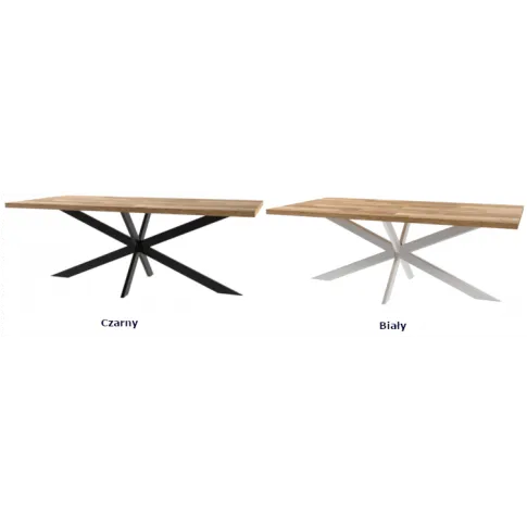 Biały duży stół industrialny Bledis | Edinos.pl