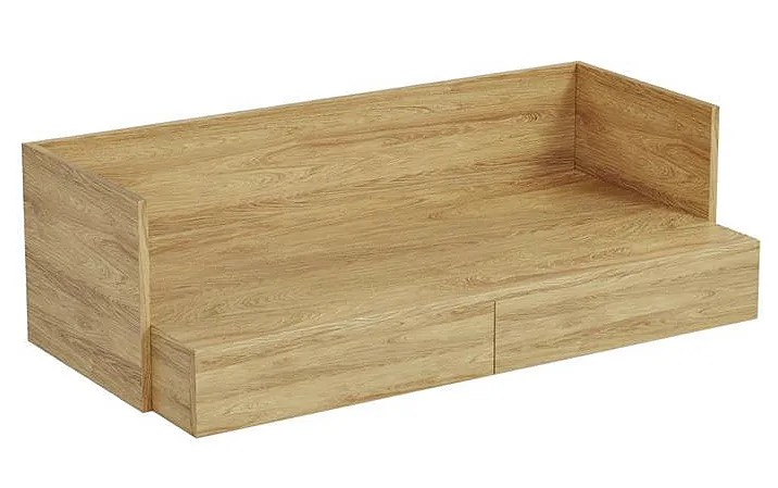 Modułowe biurko pod stelaż z szufladami Afilia 3X | Edinos.pl