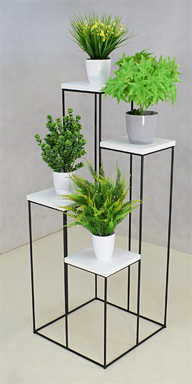 Metalowy stojak na kwiaty 4-poziomowy Extrin 4X | Edinos.pl