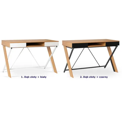 Loftowe eleganckie biurko do gabinetu Tasumi | Edinos.pl
