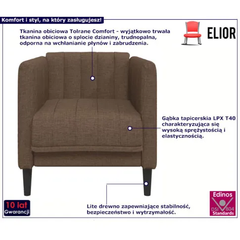 Fotel do salonu na nóżkach Diosa | Edinos.pl