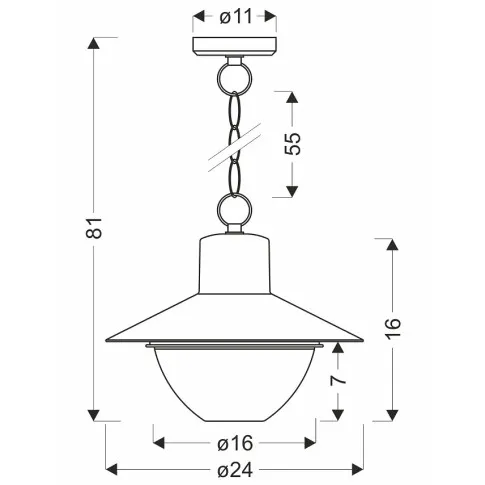Czarna industrialna lampa ogrodowa D162-Norda | Edinos.pl