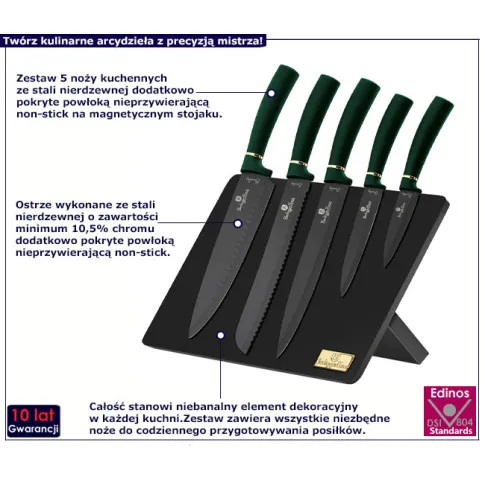 Stalowe noże na desce magnetycznej Tekno 4X | Edinos.pl